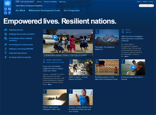 United Nations Development Programme launches their new website ~ My ...
