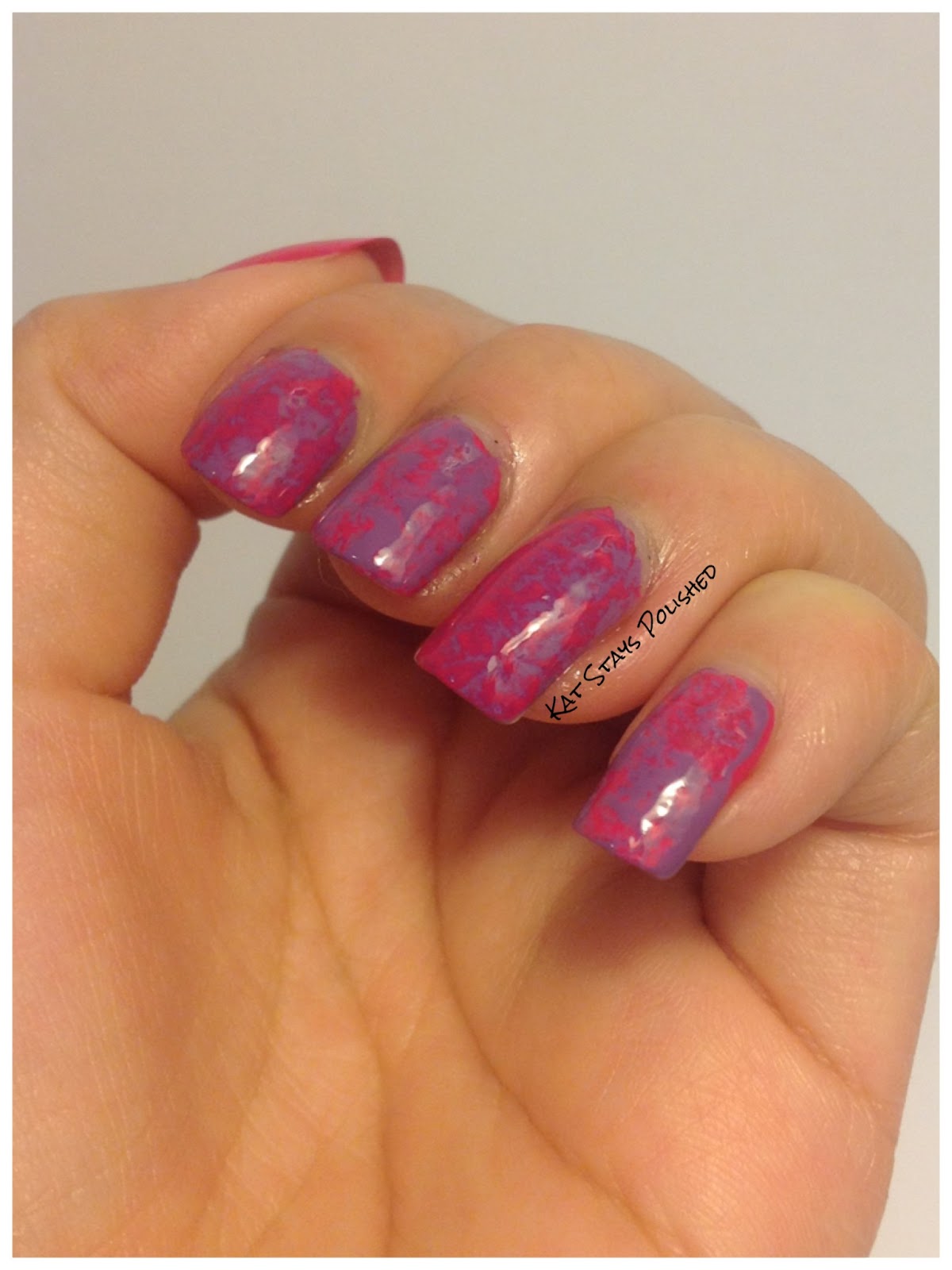 Kat Stays Polished | Beauty Blog with a Dash of Life: Saran Wrap Mani ...