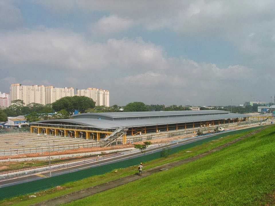 Downtown Line Construction: Gali Batu depot update