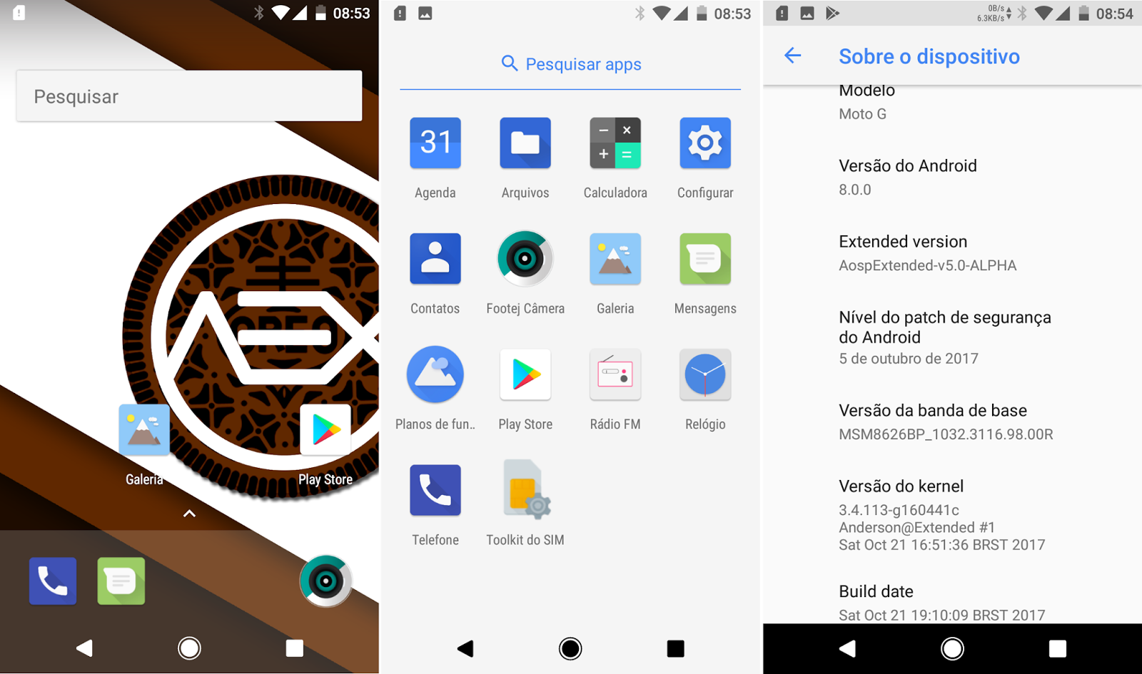 Projeto Moto G: ROM AOSP Extended [Android 8.0.0] [Falcon]