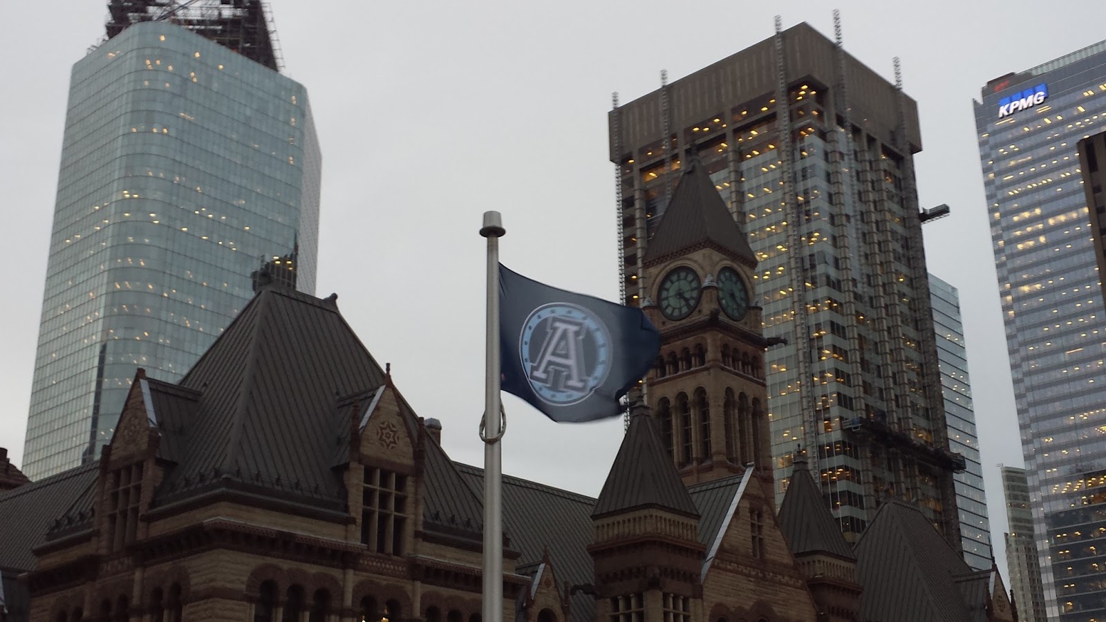 Toronto things: Toronto Argos flag planted at City Hall to support Grey ...