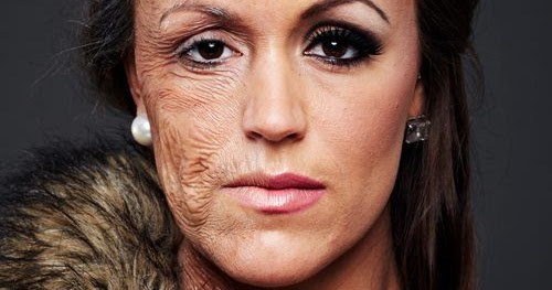 Gothic Horror: Theatrical ageing: creping of the skin on hands and face