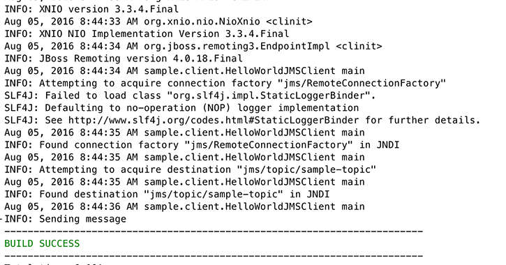 Remote Jms With Wildfly Swarm