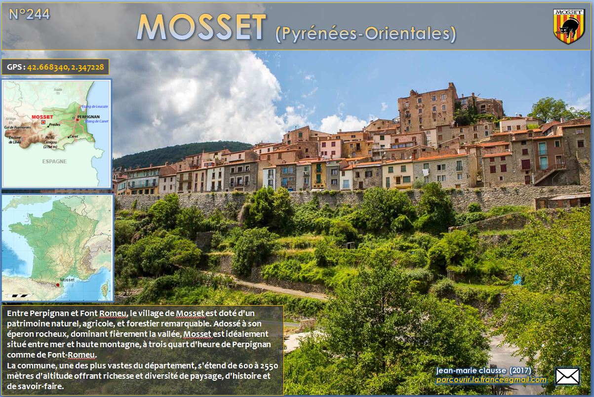 Parcourir la France: 244 - MOSSET. (Pyrénées-Orientales -66)