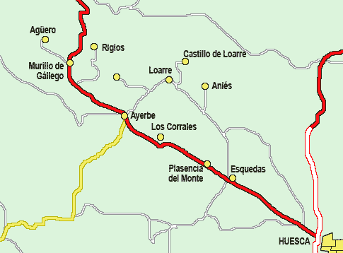Ayerbe: Situación geográfica de Ayerbe