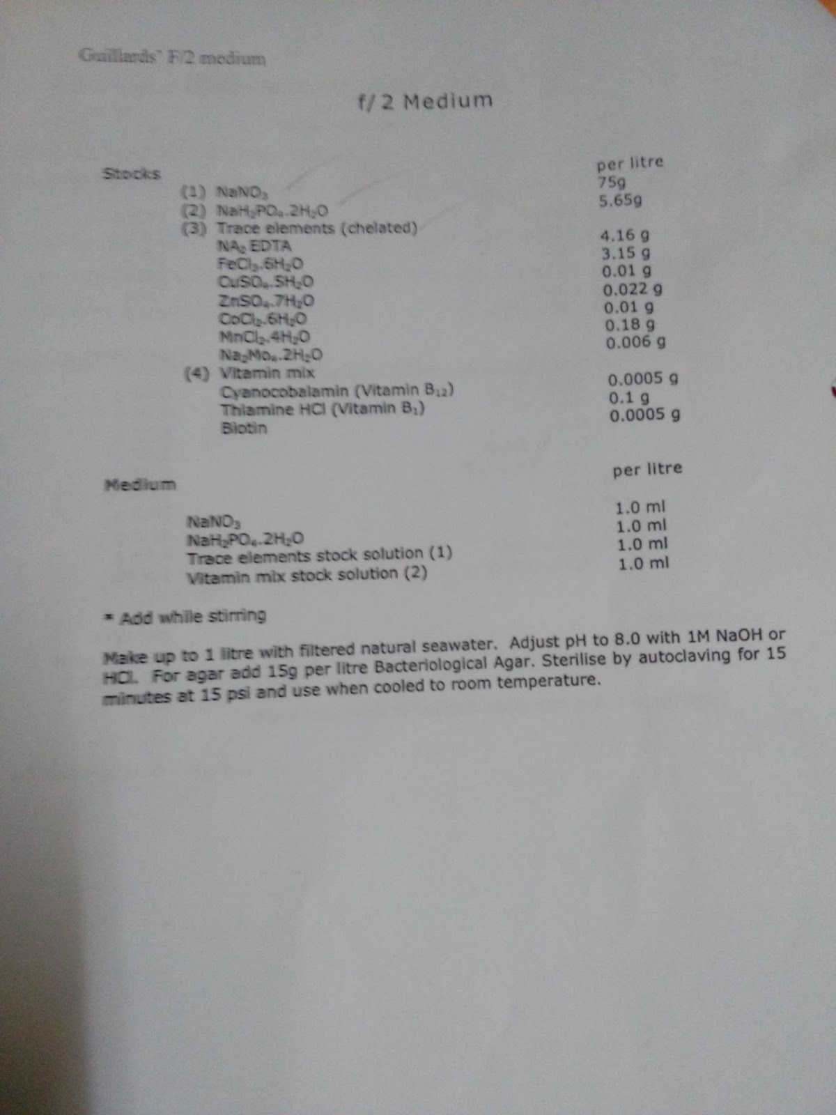 PhytoTeam: The World of Aquatic Flora : Practical 1: Microalgae Culture ...