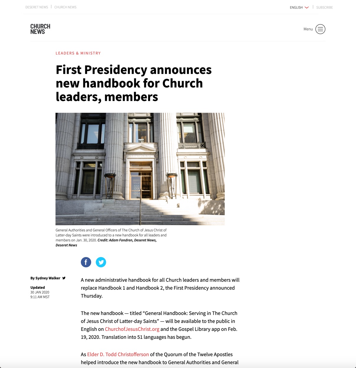 Rejoice, and be exceeding glad...: New Unified Handbook for The Church ...