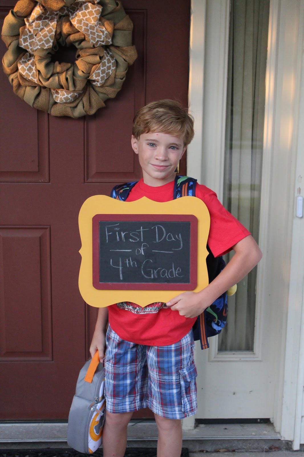 Scrogin Family: First Day of 4th Grade