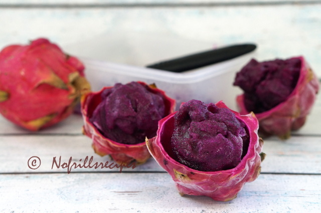 Dragon Fruit Sorbet ~ 火龙果冰糕