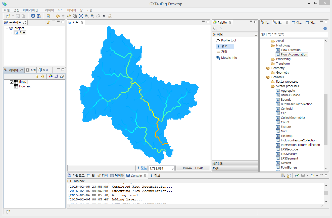 On Spatial: [uDig:Hydrology] Flow Accumulation