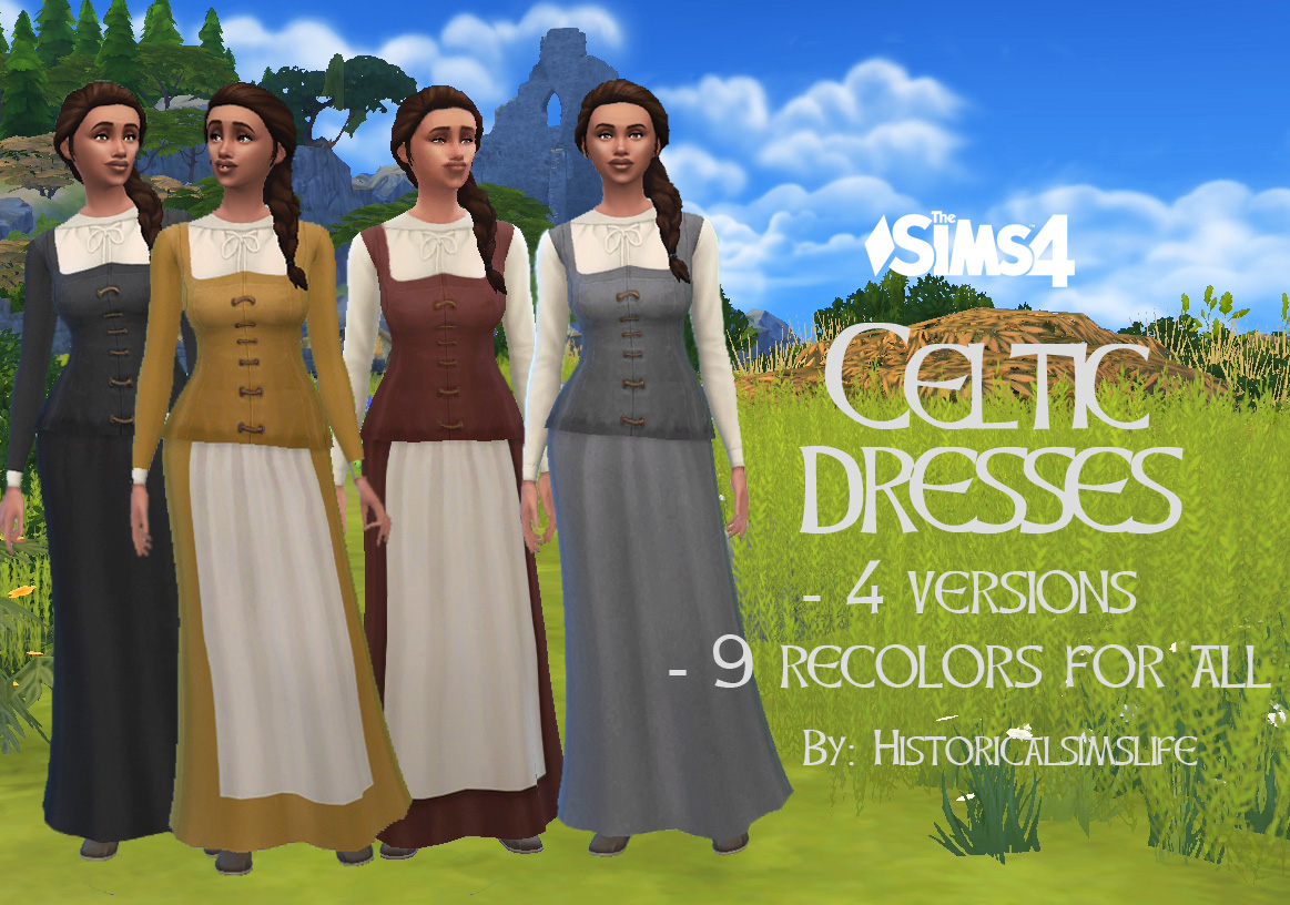 TS4: Celtic Dress | History Lover's Sims Blog