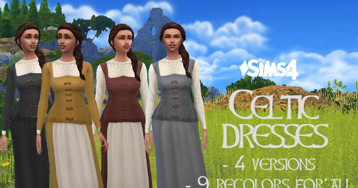 TS4: Celtic Dress | History Lover's Sims Blog