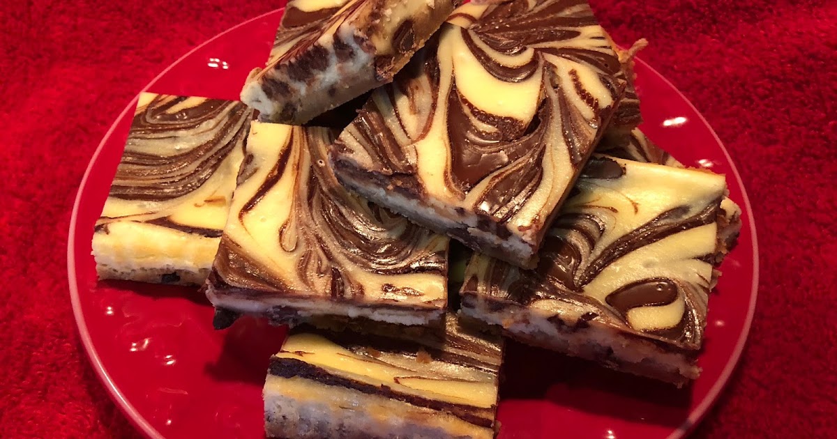 Cooking with Joey: Nutella Swirled Cheesecake Bars