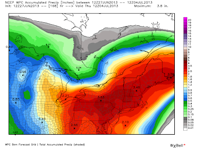 Northeast Weather Action: Updated 7 Day Rainfall Forecast