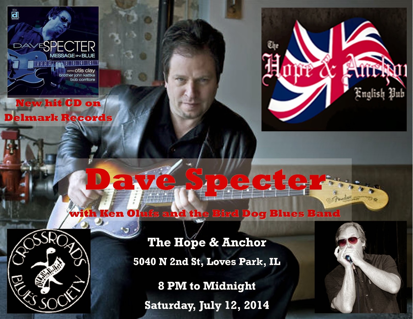 Crossroads Blues Society News: Dave Specter with the Bird Dog Blues ...