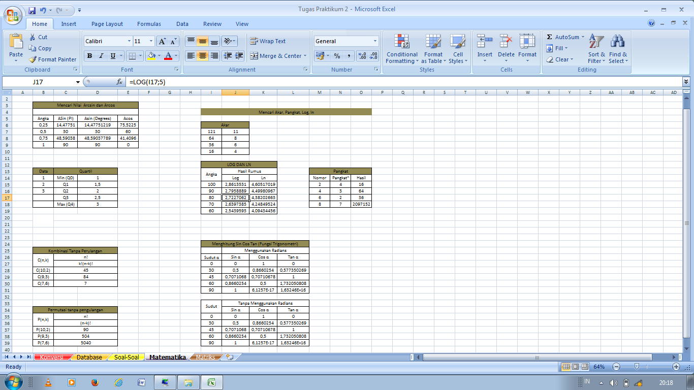 Kumpulan Tugas: Tugas Microsoft Excel