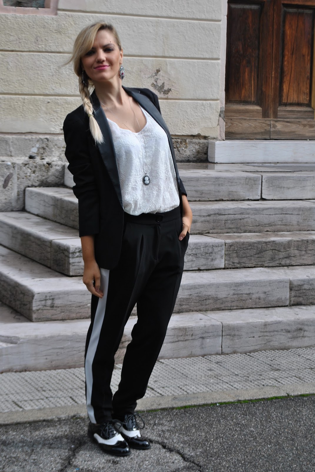 Color-Block By FelyM.: OUTFIT: MANNISH STYLE - UN TOTAL LOOK BIANCO E ...