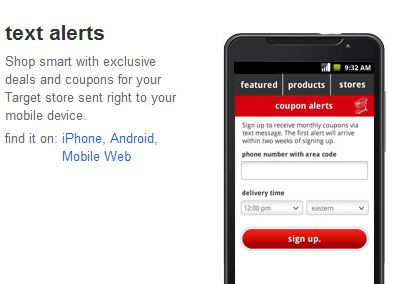 Josie's Smitty Deals: Target Mobile Alerts Coupons