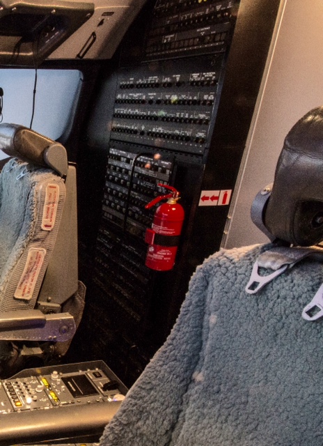 Boeing 737.800 simulator: circuit breaker panels