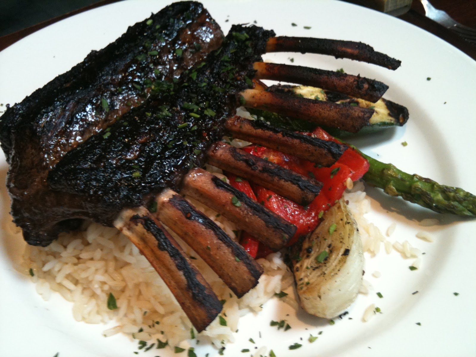 Grilled short Ribs with Parsley Sauce and Hearts of Palm Salad ...