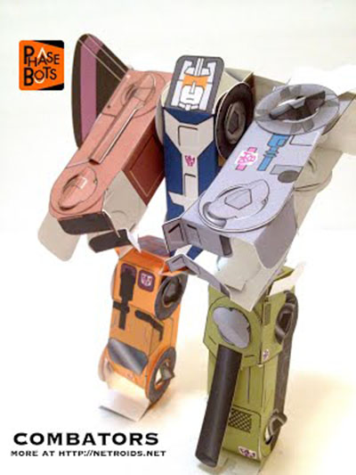 Phase Bots: Combators Paper Toys | Paperized Crafts