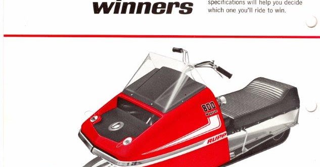 CLASSIC SNOWMOBILES OF THE PAST: 1971 RUPP MAGNUM SNOWMOBILES