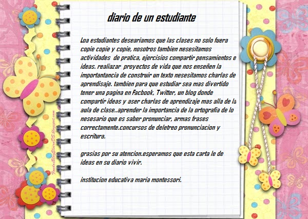 Diario de un Estudiante en Texto