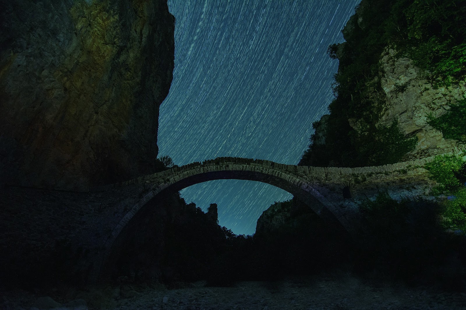 Night Sky Greece: StarTrails