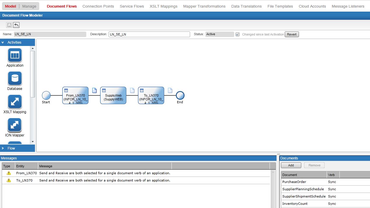 Infor ERP Basics: Integration of Supplier Exchange and Infor 10.4 using ION