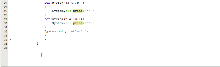 Java OOP(Looping Membuat Piramida Segitiga dan Piramida Segitiga terbalik dengan Simbol Bintang)