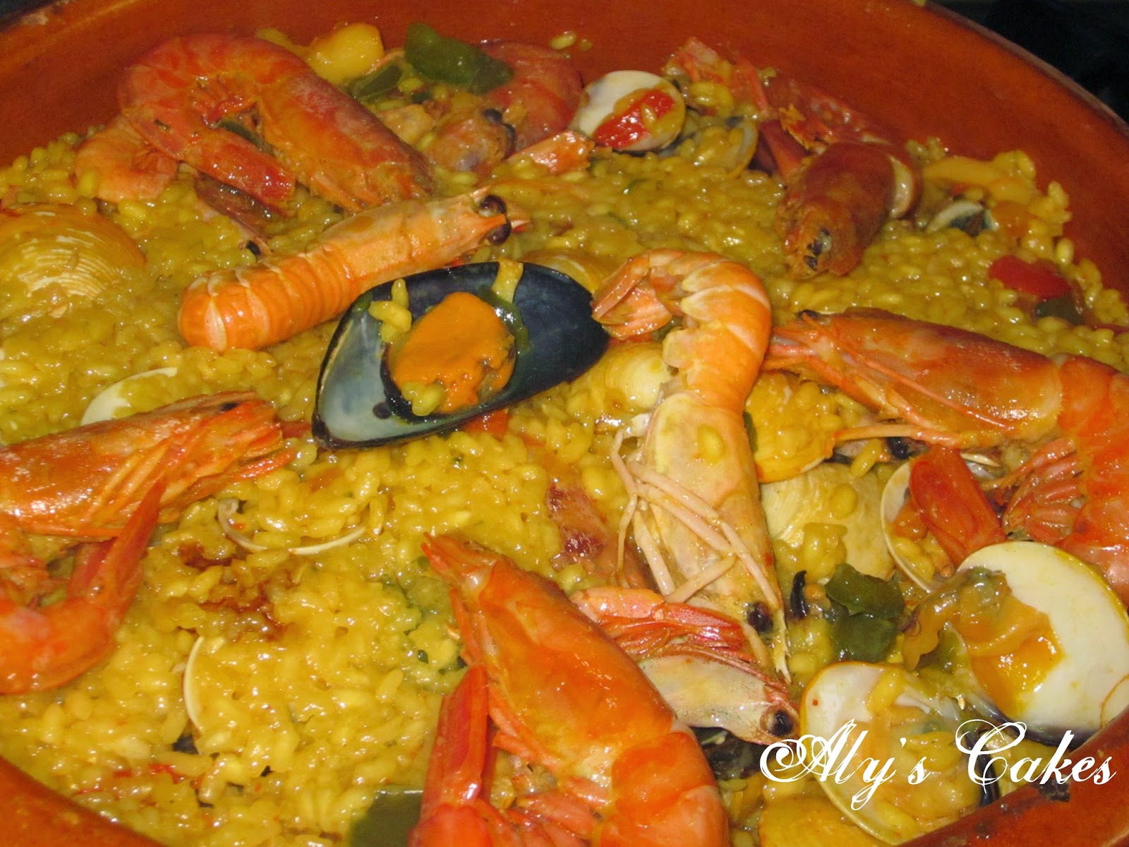 Aly's Cakes: ARROZ CON MARISCOS