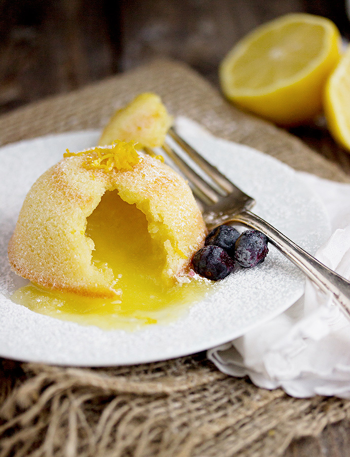 Little Lemon Lava Cakes