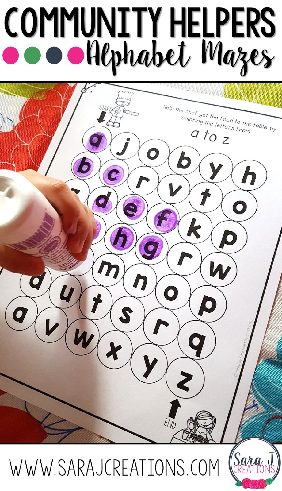 Community Helpers Mazes | Sara J Creations