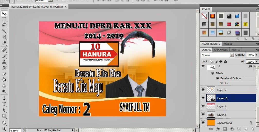 Template baliho destinasi wisata psd - gangero