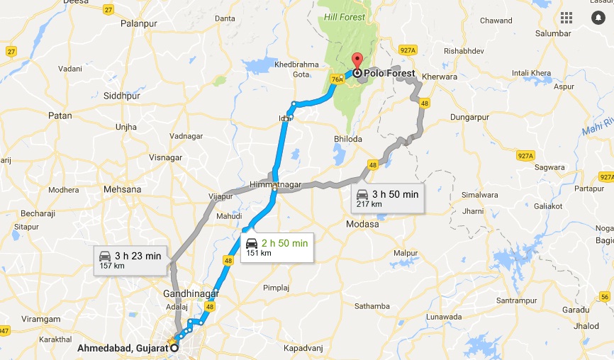 Beautiful place in Gujarat for monsoon season to visit - polo forest.