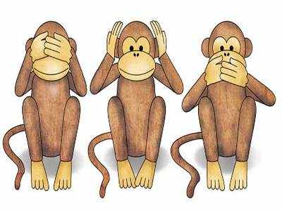 "The Story of my Experiments with Truth", Gandhi's three monkeys have ...