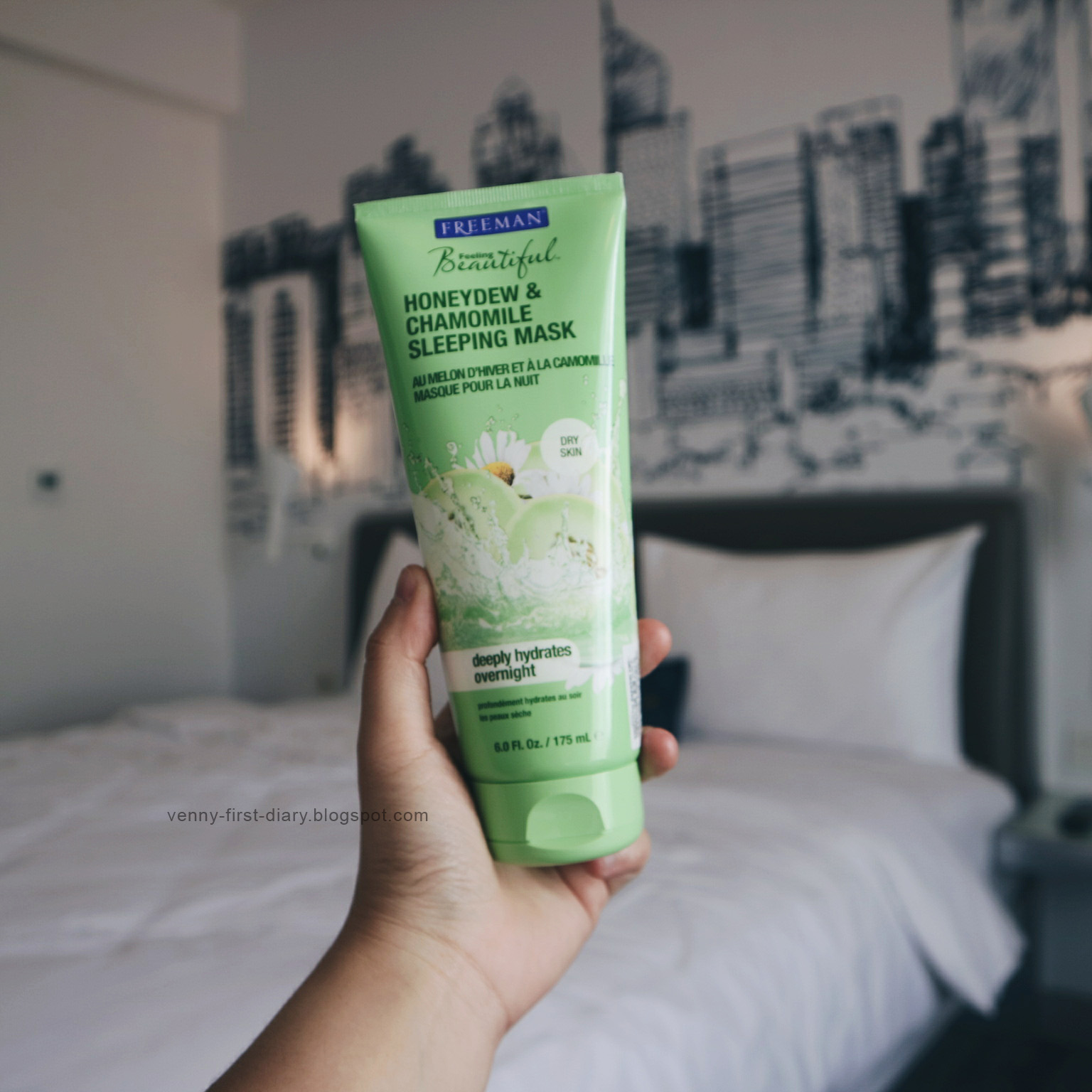 FREEMAN Honeydew and Chamomile Sleeping Mask Review - Venny Firstyani