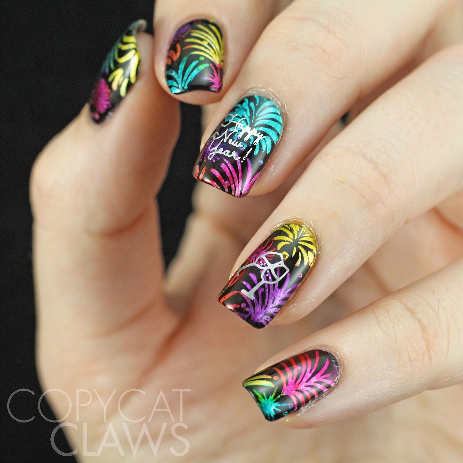 Copycat Claws: 40 Great Nail Art Ideas - New Year