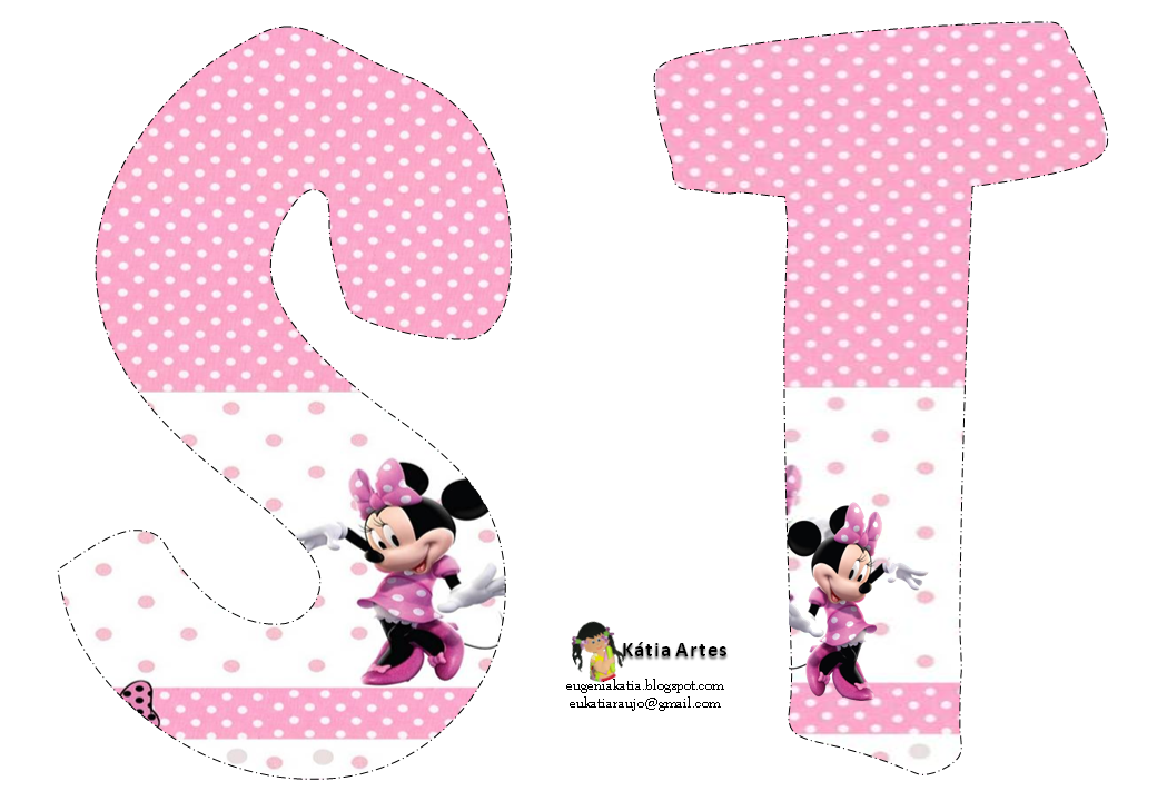 Letras Minnie para imprimir - Imagui