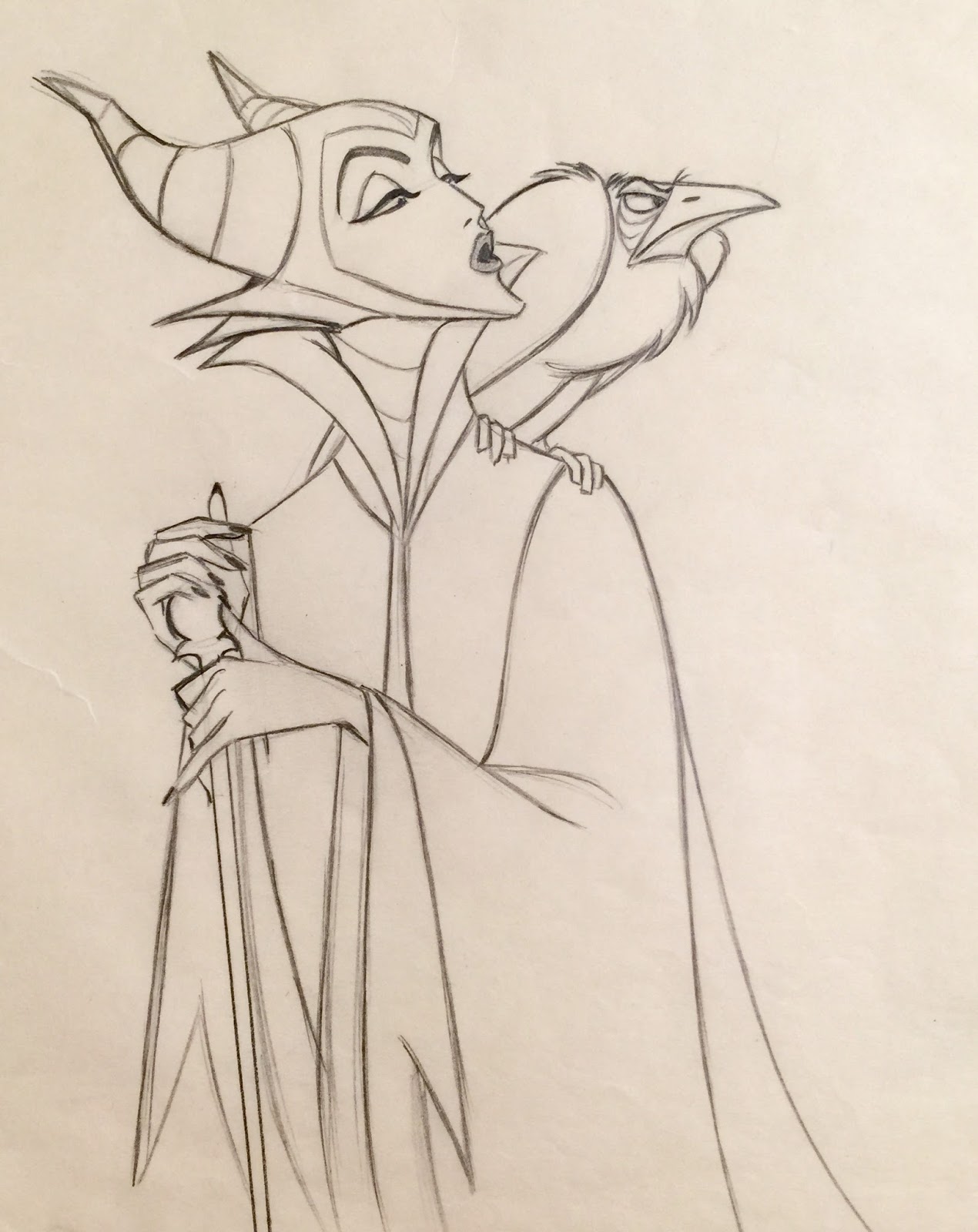 Maleficent Cartoon Drawing
