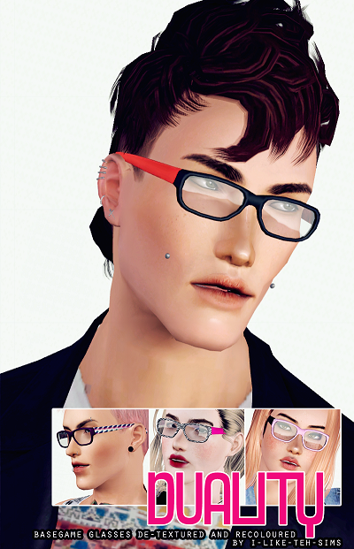My Sims 3 Blog: Duality Glasses by Hillary
