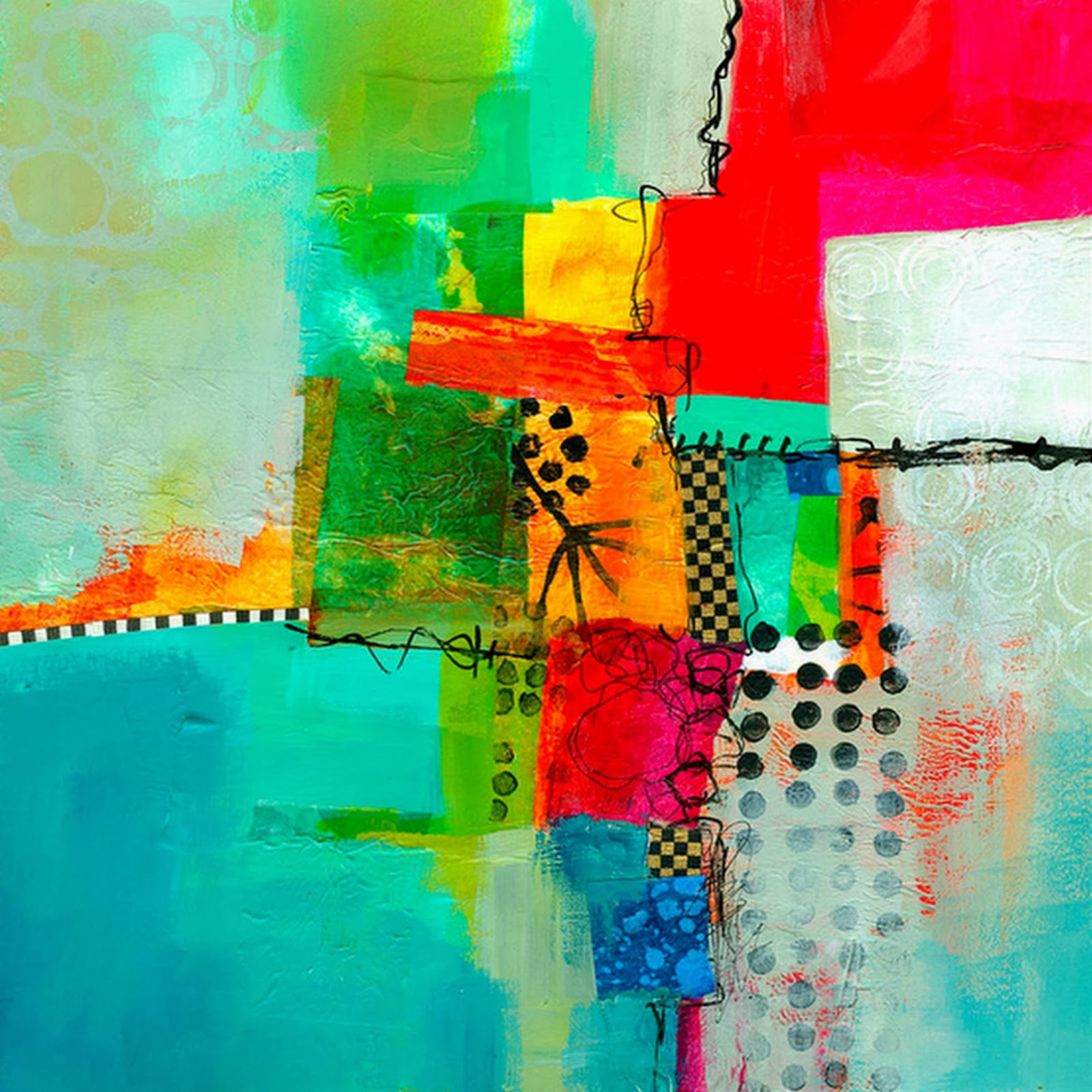 Arte y Actividad Cultural: Pintura Abstracta Moderna Decorativa, Oleos ...