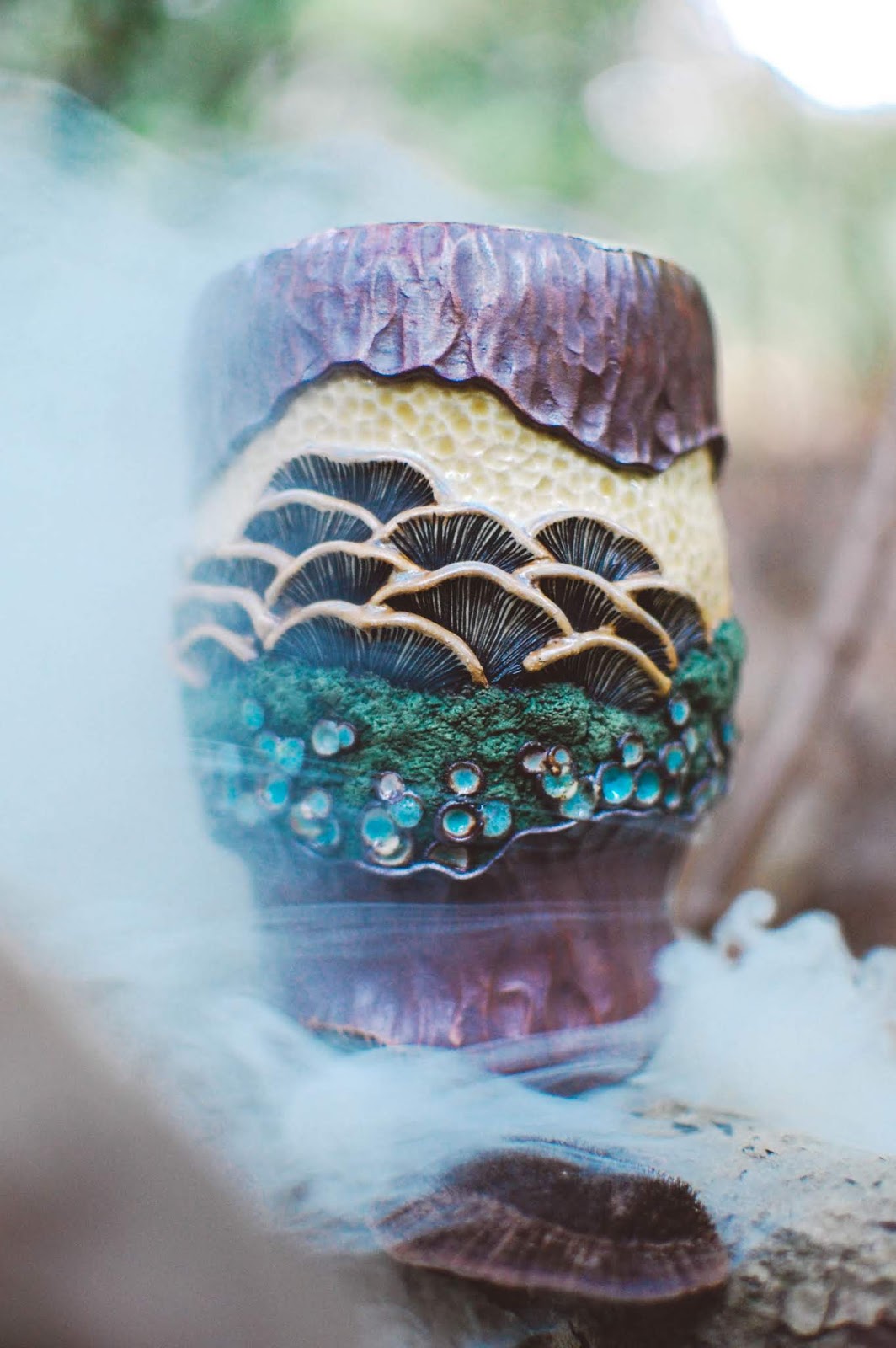 The Redolent Mermaid: Lori Phillips Ceramics: Mushroom Coffee Mug