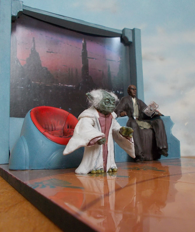 Happyscale-Modellbau: Jedi-Rat mit Meister Joda und Meister Mace Windu ...