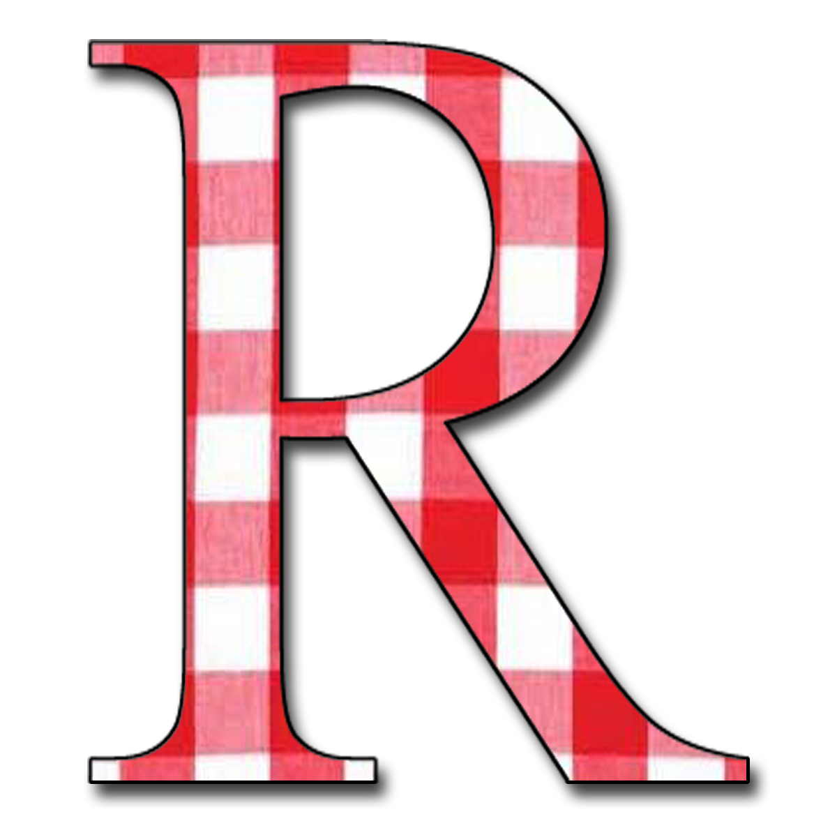 GRANNY ENCHANTED'S BLOG: Free Red Gingham Digi Scrapbook Alphabet