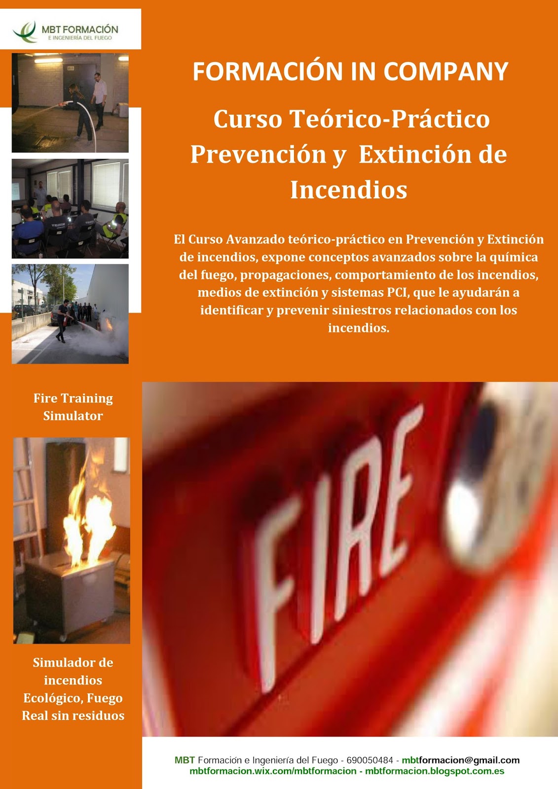 MBT FORMACION E INGENIERIA DEL FUEGO: FORMACIÓN PRESENCIAL - PREVENCIÓN ...
