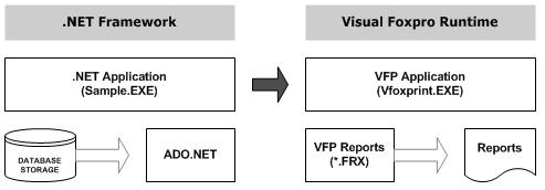 Print VFP Report with .NET application