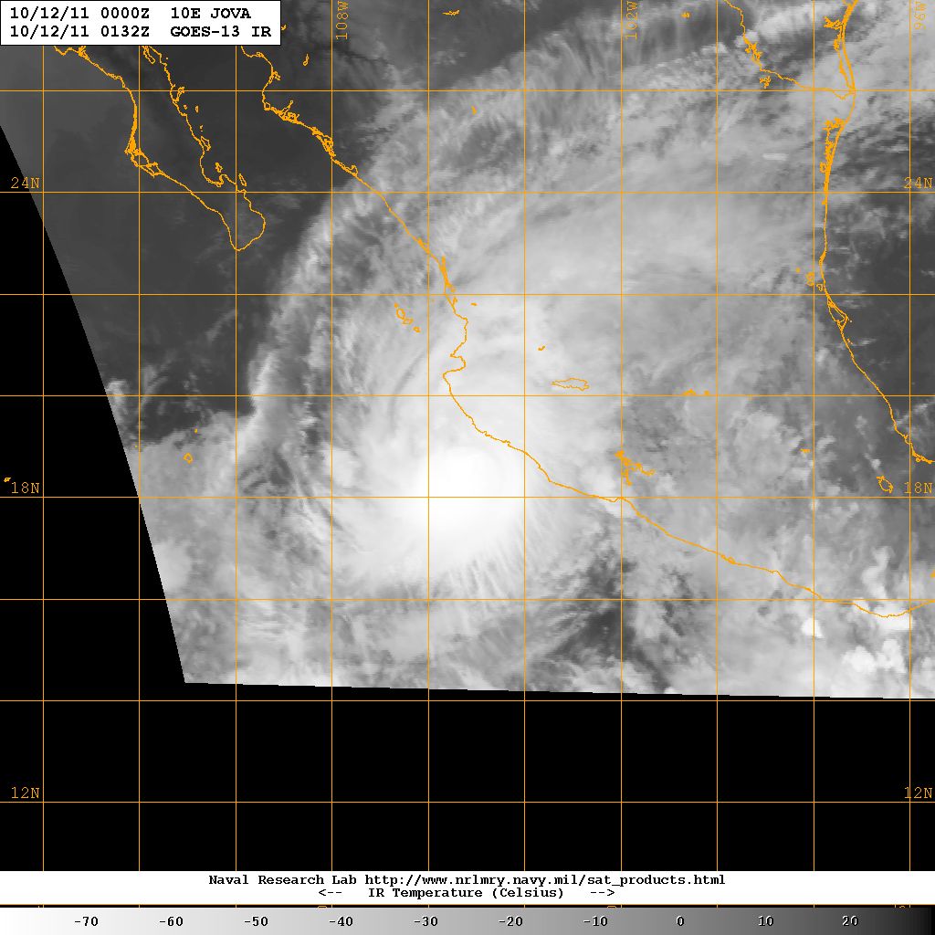 EYE OF THE STORM: Hurricane Jova