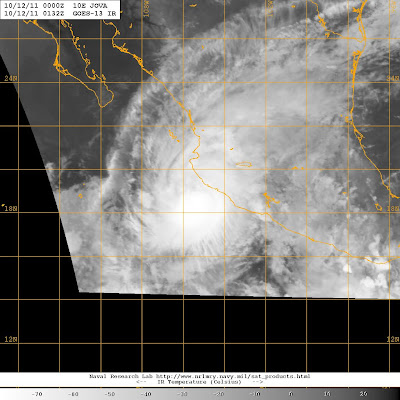 EYE OF THE STORM: Hurricane Jova