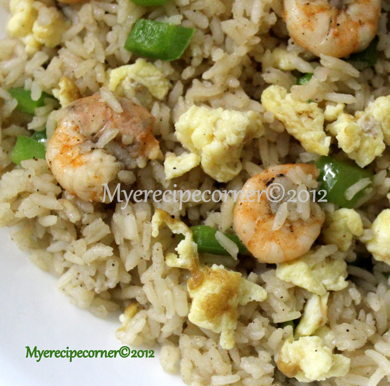Mye's Kitchen: Prawn Fried Rice / Oriental Rice